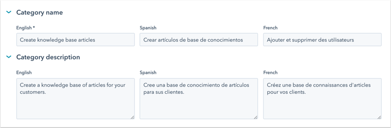 Create knowledge base articles in multiple languages